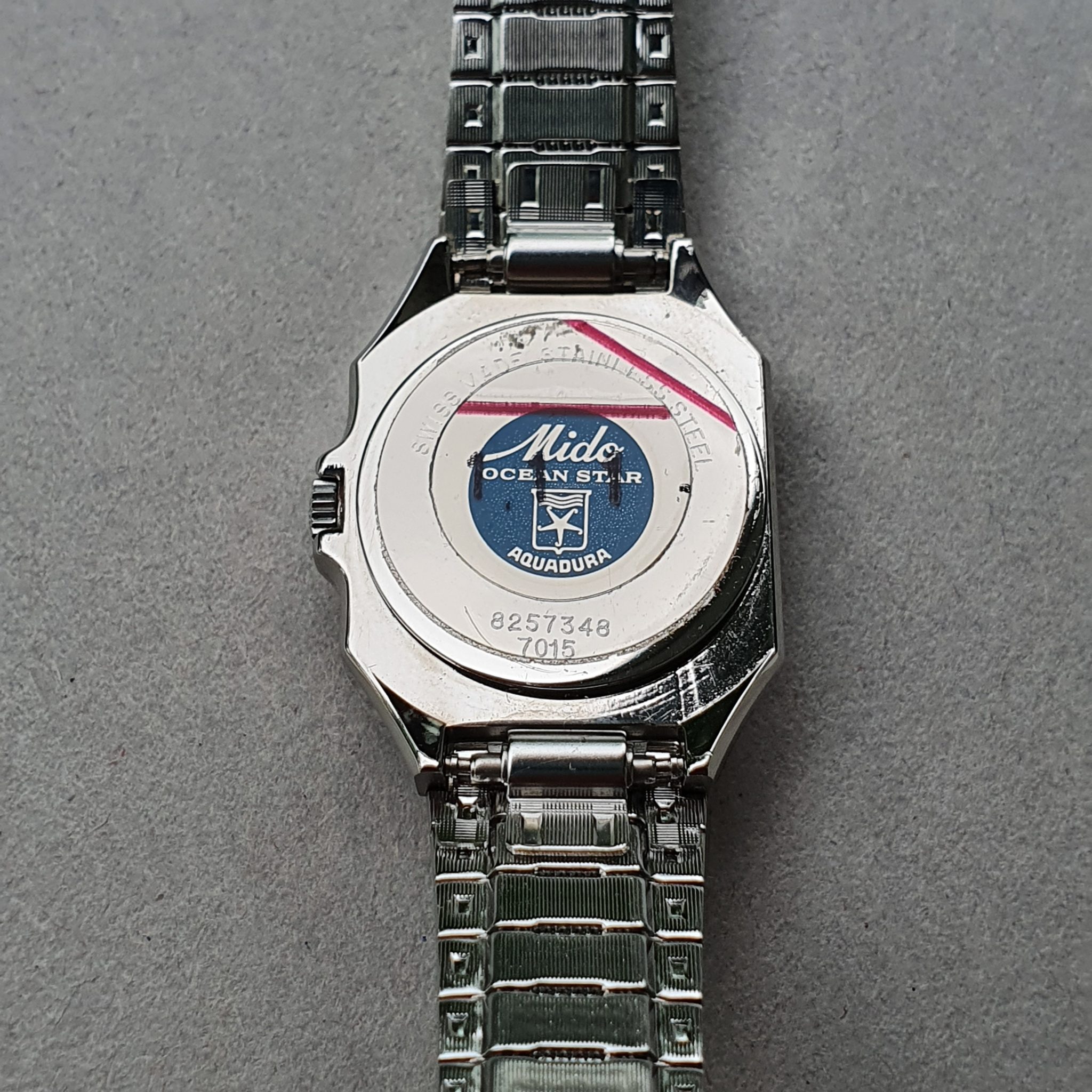 Mido Ocean Star Quartz Black Dial Ref. 7015 – imeasuretime