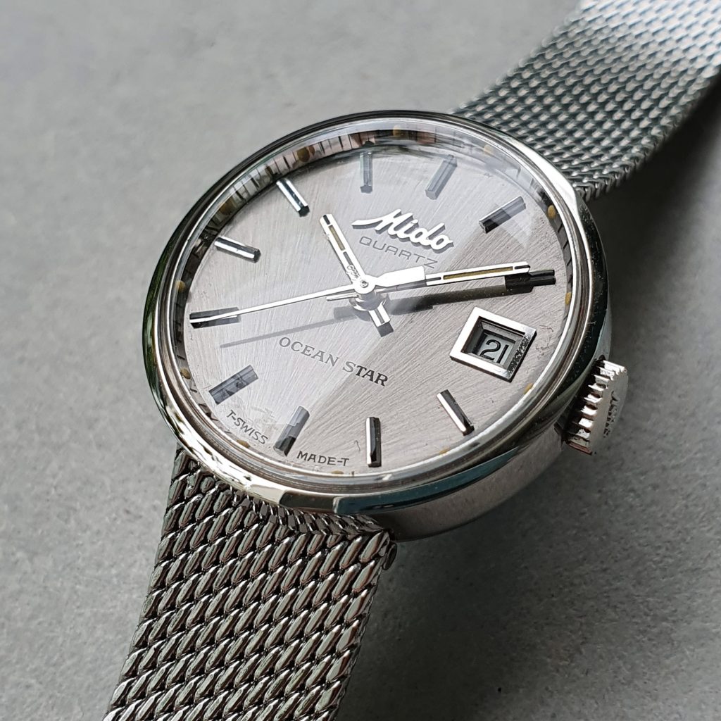 Mido Ocean Star Quartz Grey Dial Ref. 7167 – imeasuretime