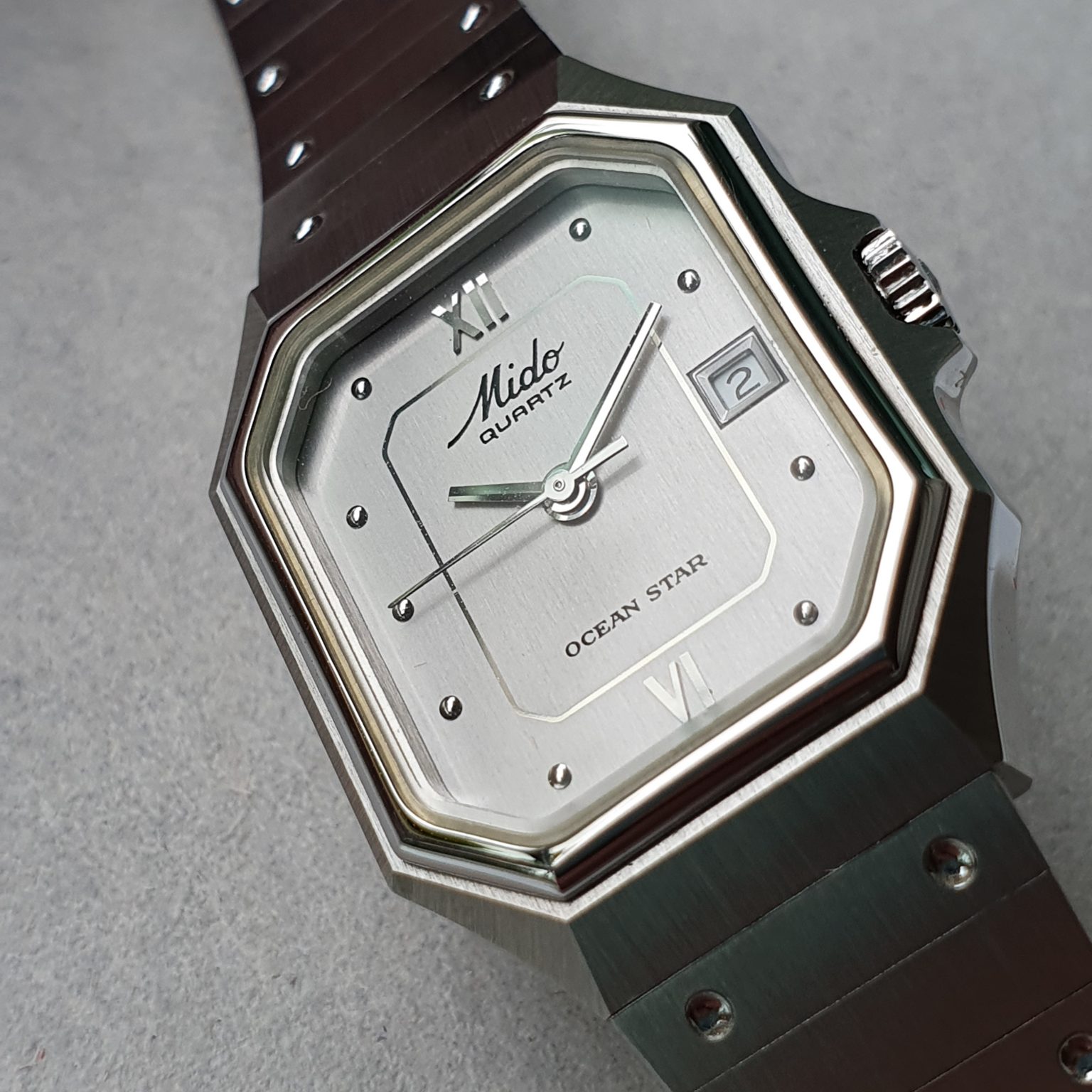 Mido Ocean Star Quartz Silver Dial Ref. 7015 – imeasuretime